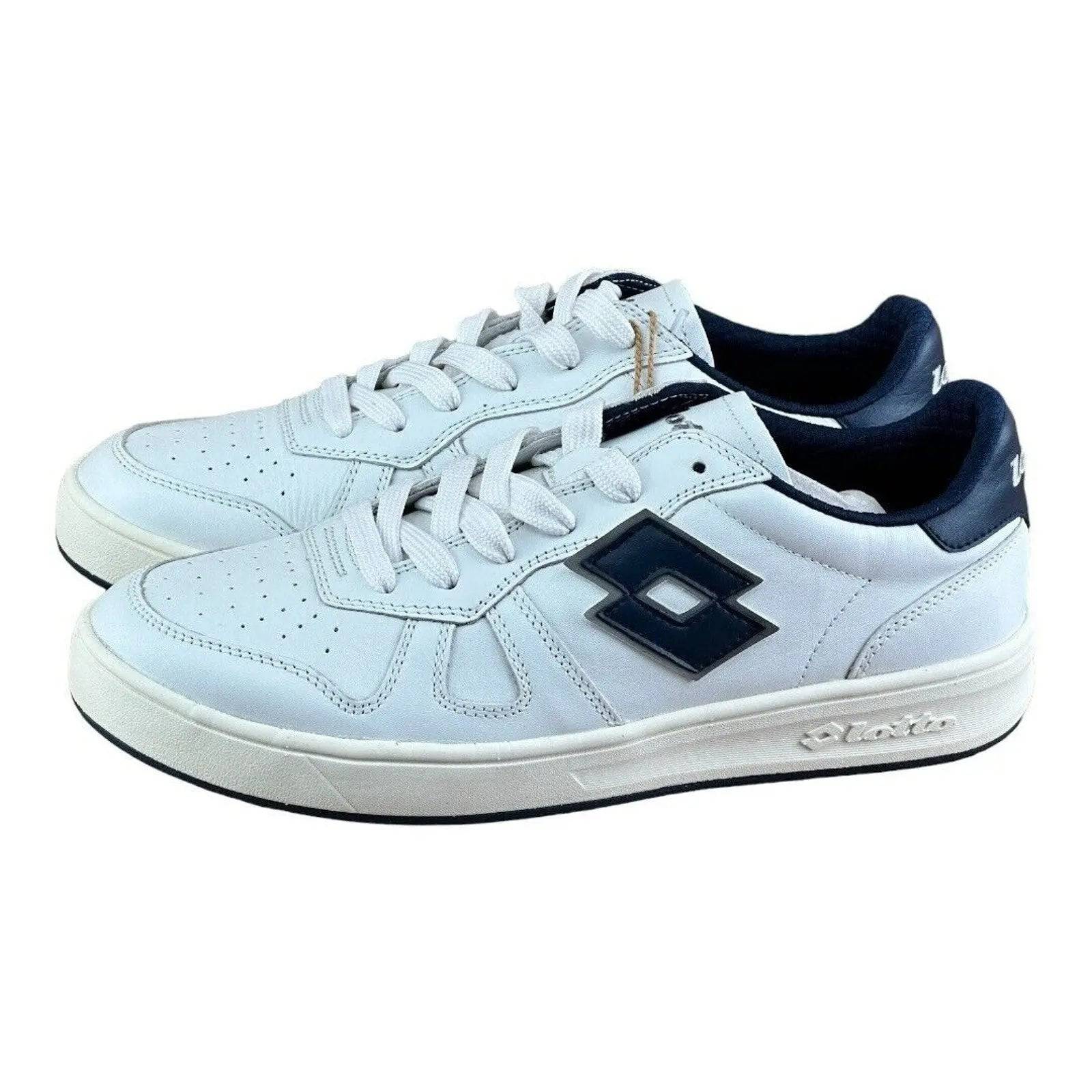 LOTTO Shoes Men White Sneakers Leather Shoes Azini